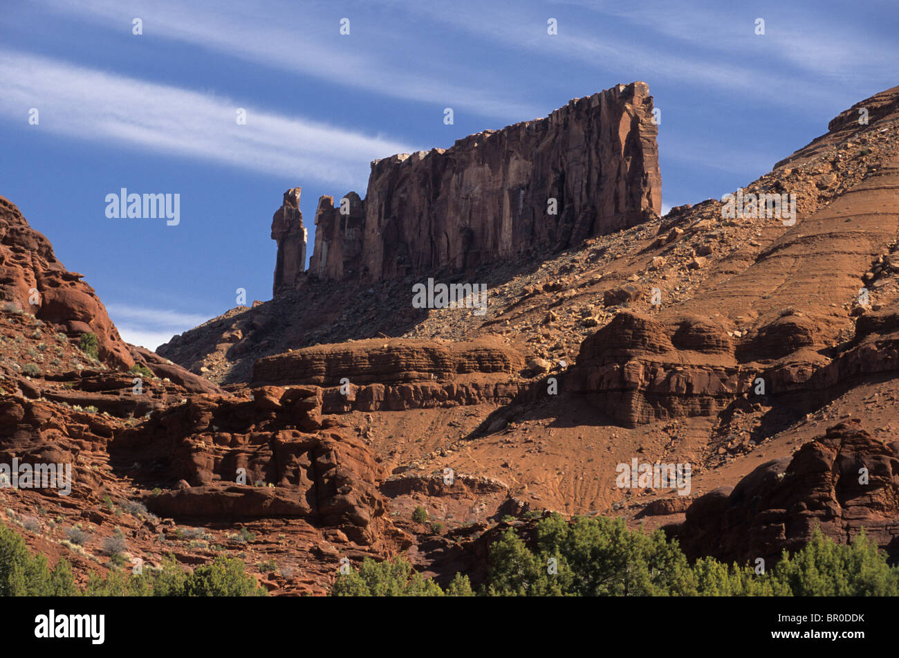 The Priest and The Rectory, Castle Valley, Utah, USA Stock Photo - Alamy