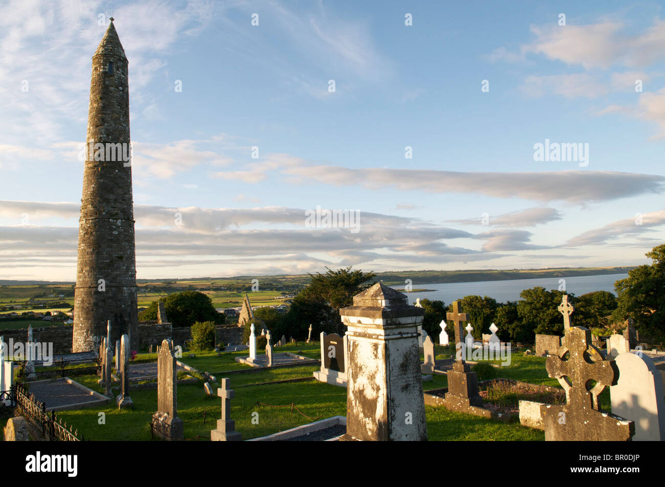 Ardmore round tower Stock Photo - Alamy