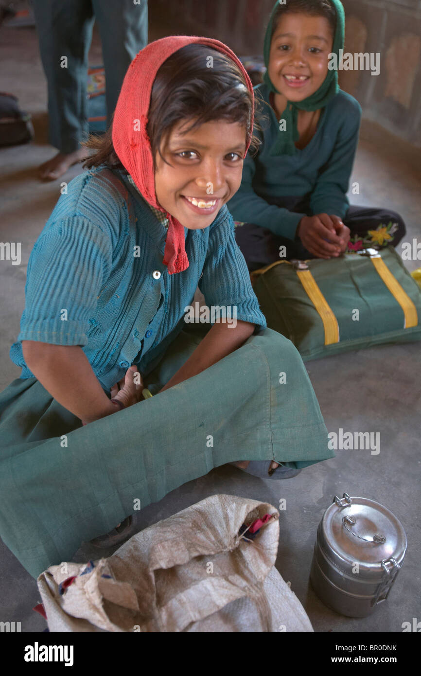 School girls prepare for classes Stock Photo - Alamy