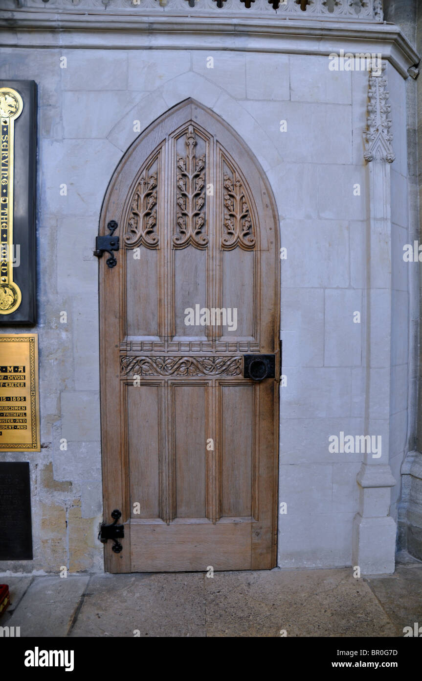 A door in Exeter Cathedral Stock Photo - Alamy