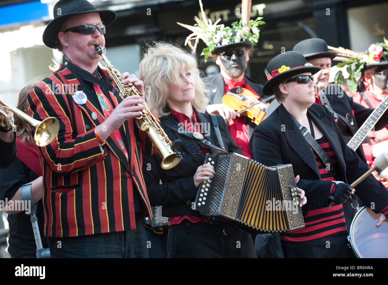 Shrewsbury morris dancers shrewsbury shropshire hi-res stock ...