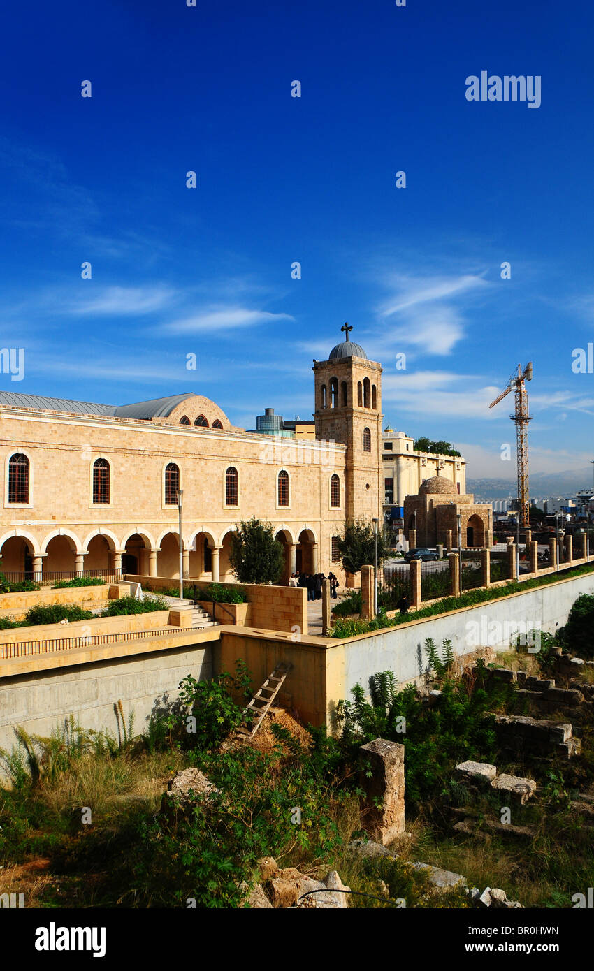 Saint George Orthodox Cathedral, Downtown Beirut, Lebanon Stock Photo ...
