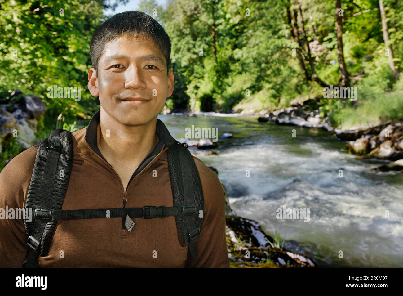 Mixed forest by the river hi-res stock photography and images - Alamy