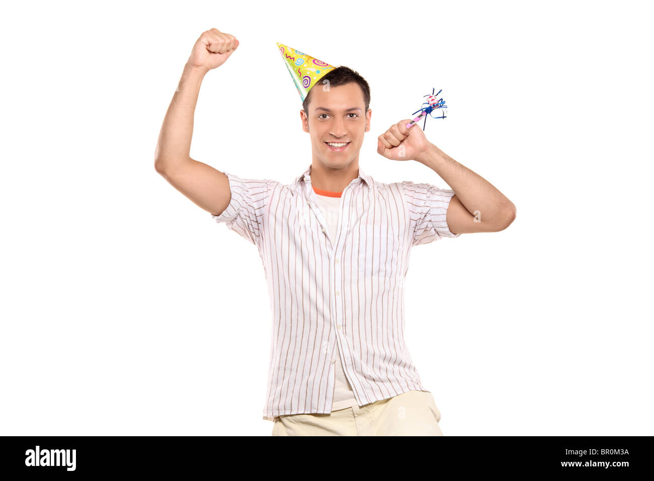 A party person celebrating Stock Photo - Alamy