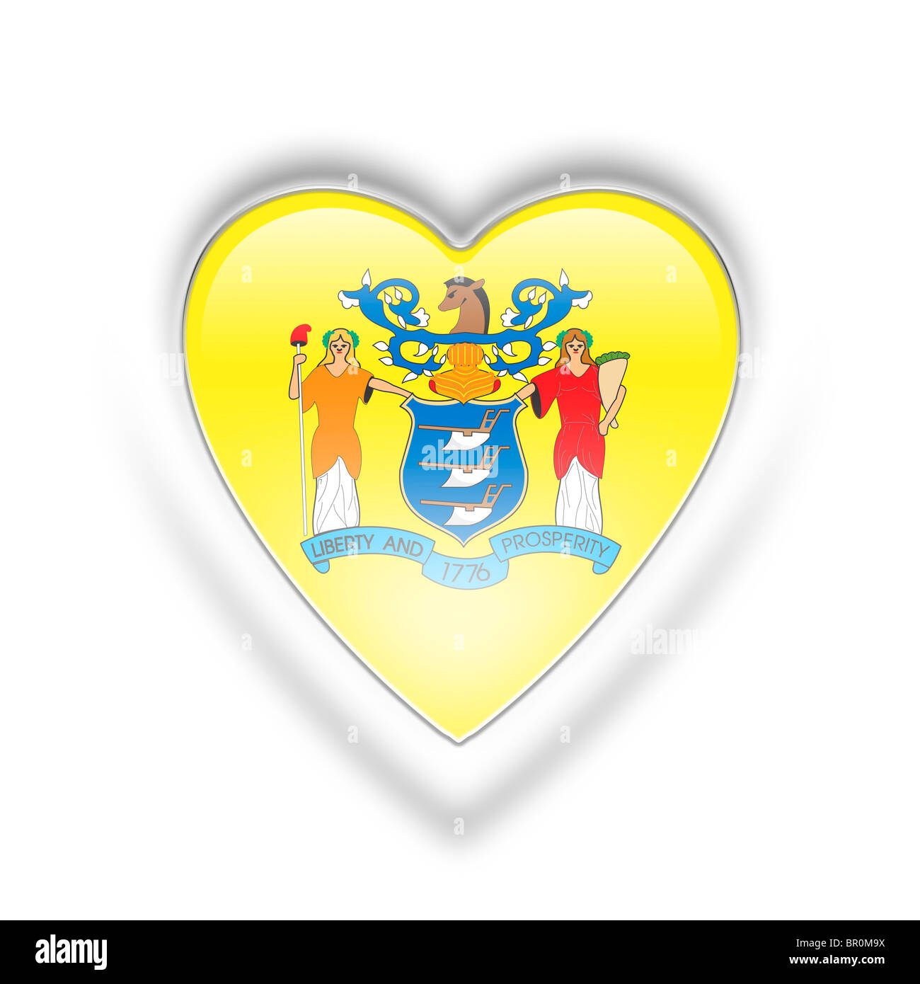 New Jersey flag Stock Photo - Alamy