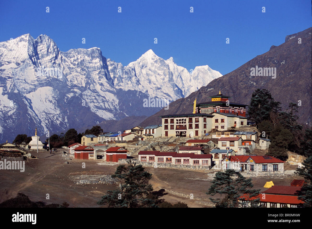 Tengboche monastery in the Khumbu region of Nepal Stock Photo - Alamy