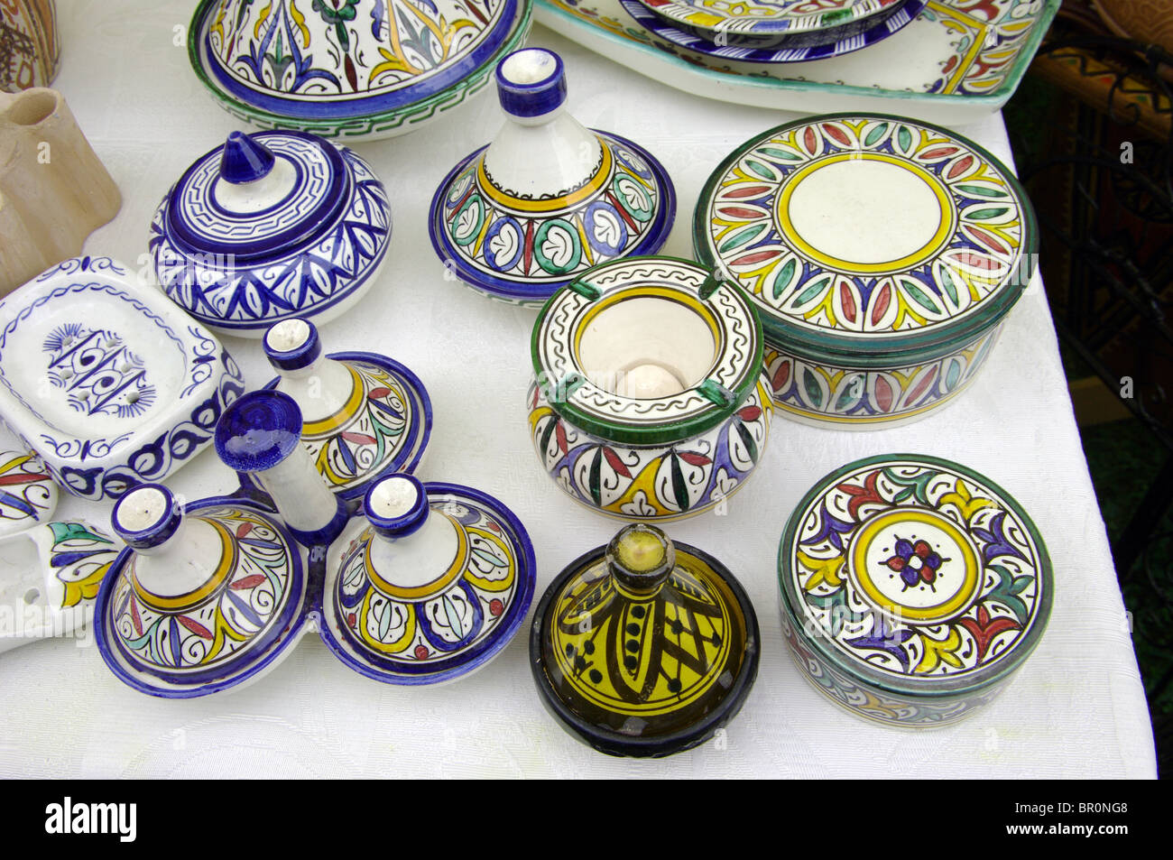 Pottery from Morocco Stock Photo - Alamy