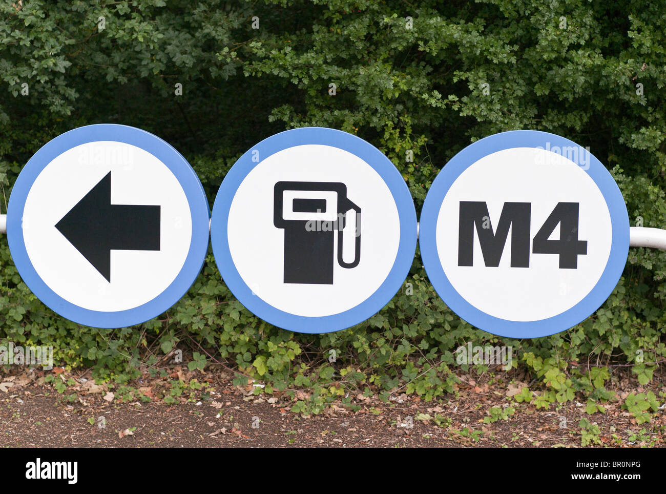 Signs in motorway service station on the M4 in UK Stock Photo - Alamy