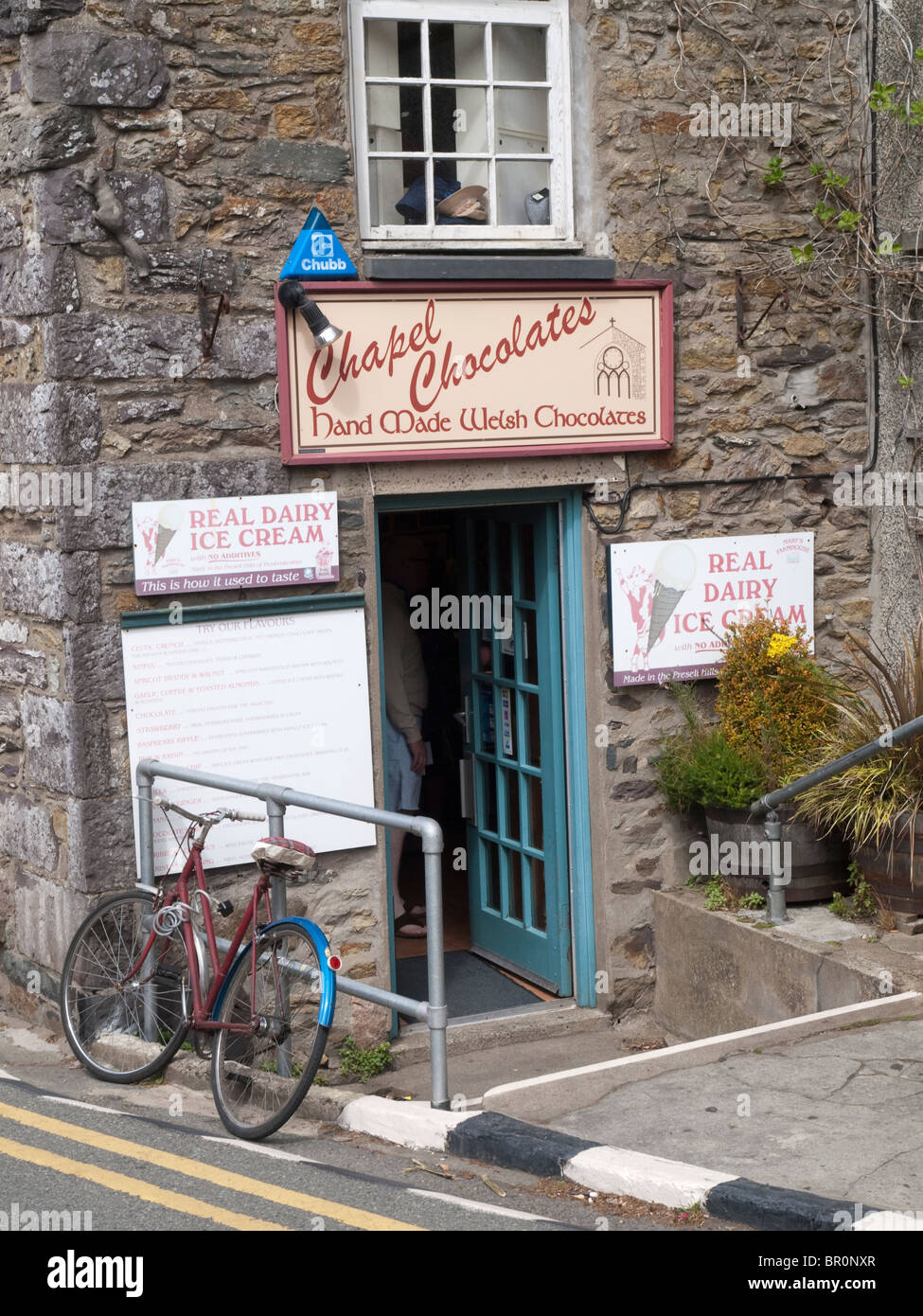 Chapel Chocolates in St Davids, Pembrokeshire West Wales UK Stock Photo ...