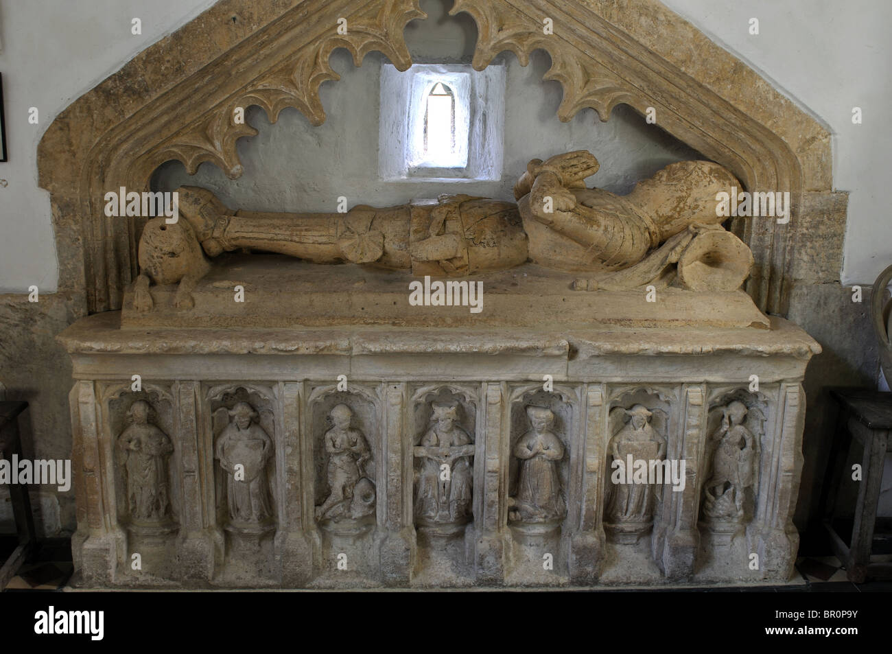 Sir John Blaket tomb, St. Mary`s Church, Icomb, Gloucestershire ...