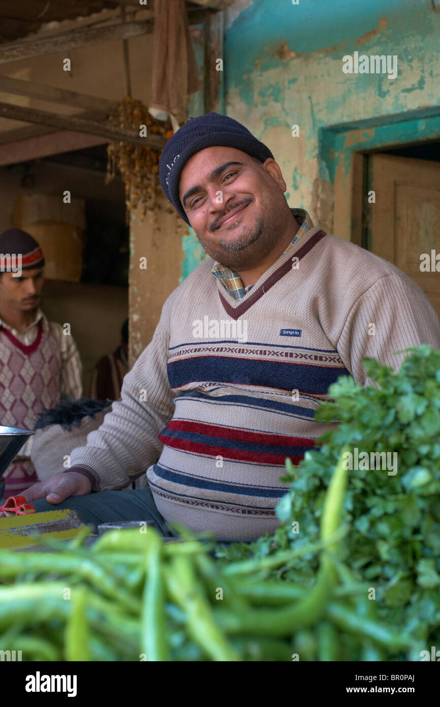 Market seller in the city of Bikaner Stock Photo - Alamy