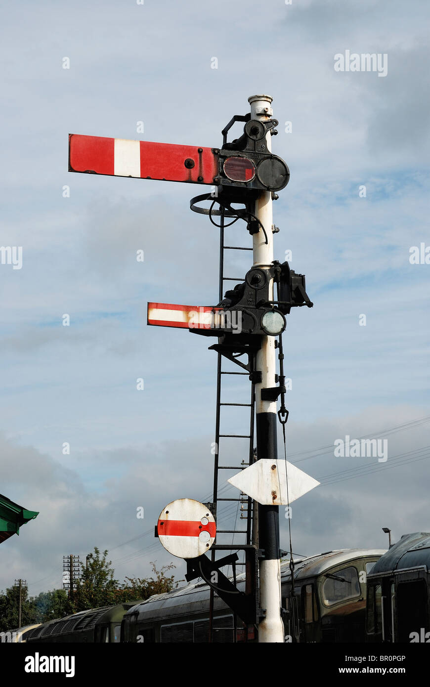 Railway signal great central railway loughborough england uk Stock ...