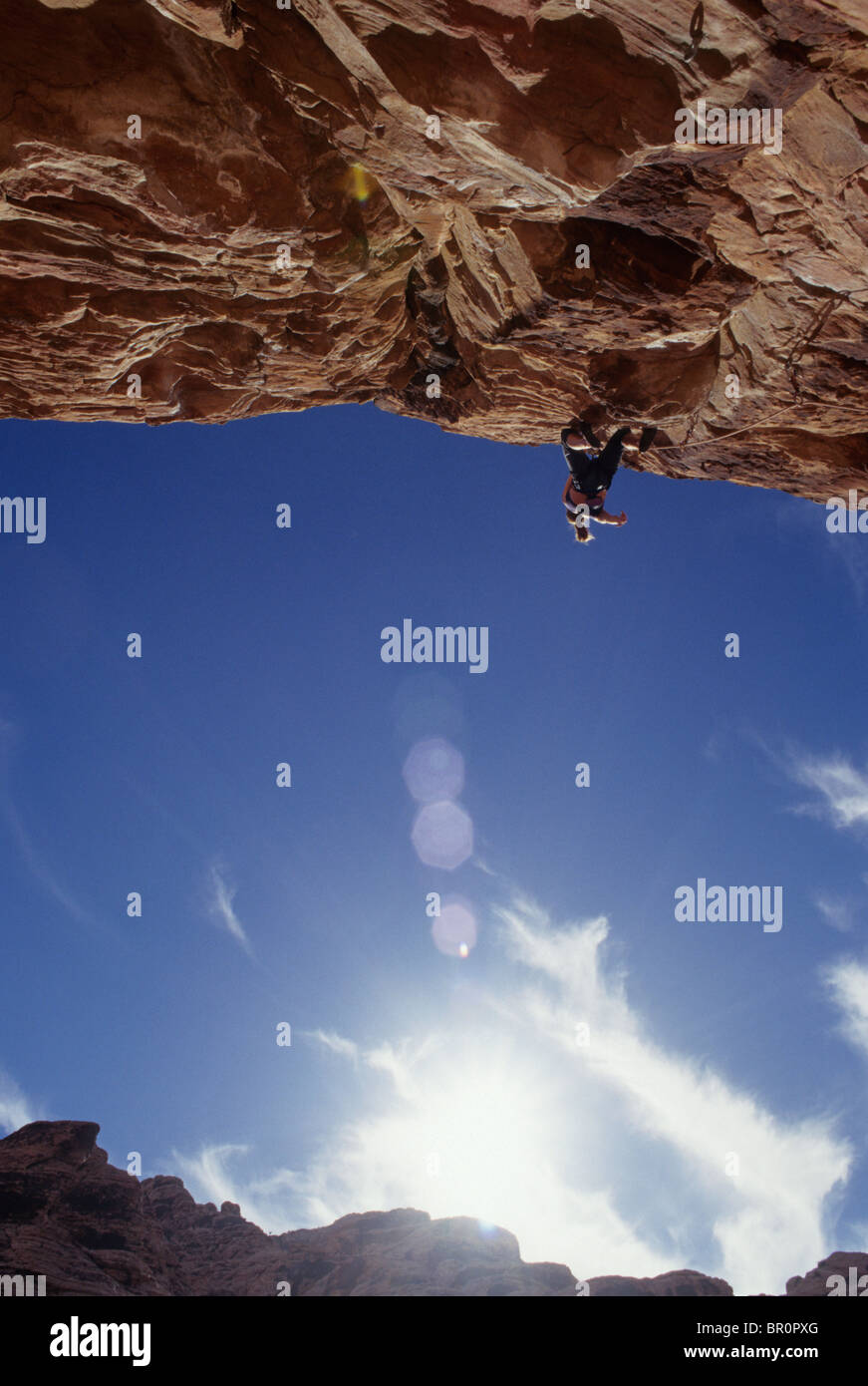 Rock climber red rocks las hi-res stock photography and images - Alamy