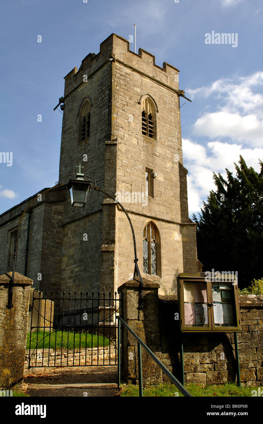 St. Peter`s Church, Windrush, Gloucestershire, England, UK Stock Photo ...