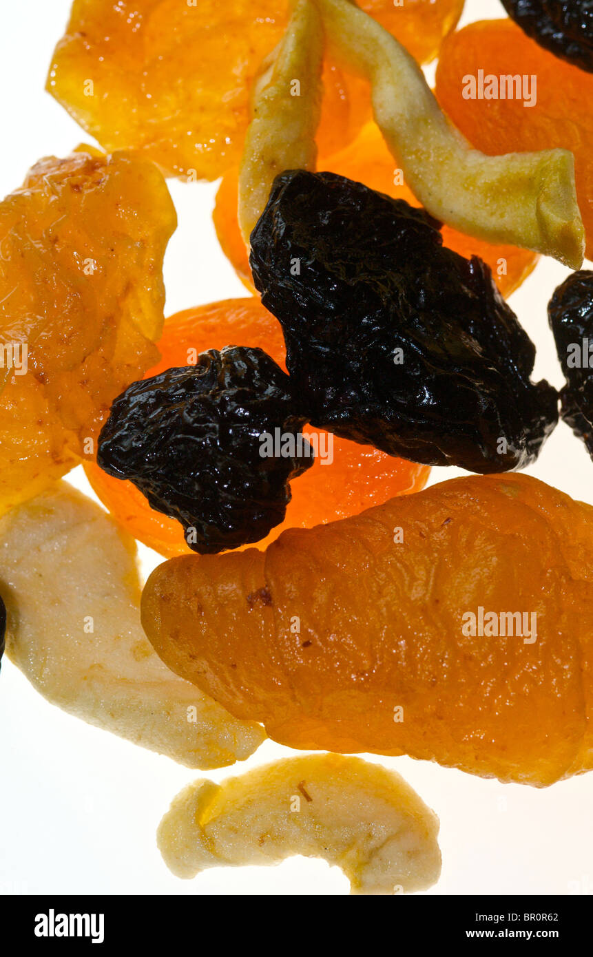 Dried fruit image as a cut out cut-out apricots, apples, prunes etc ...