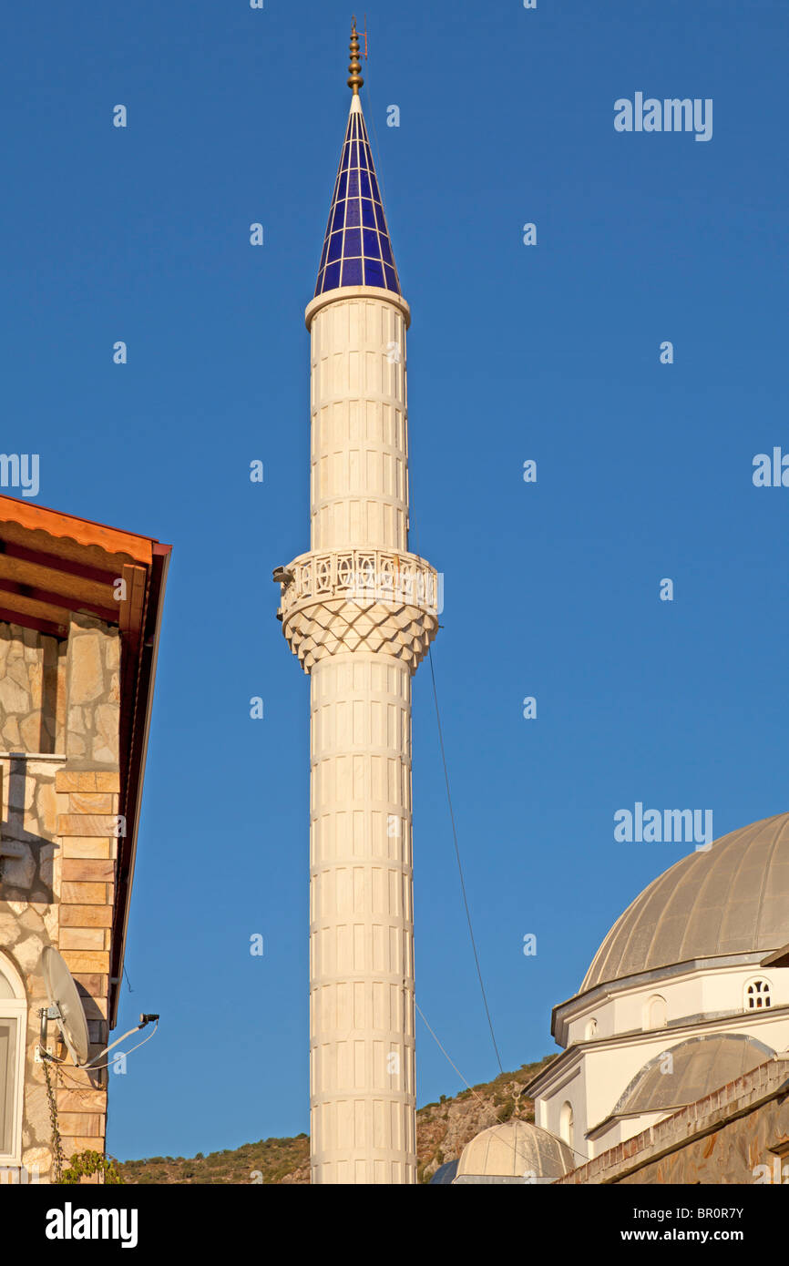 mosque at Bozburun Town, Bozburun Peninsula, Turkish Aegean Sea, Turkey ...