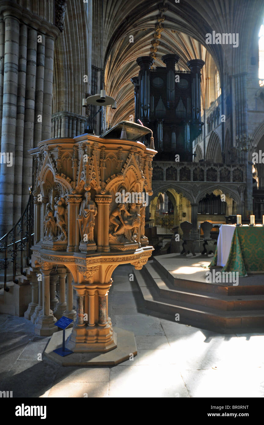 Exeter Cathedral Interior High Resolution Stock Photography and Images ...