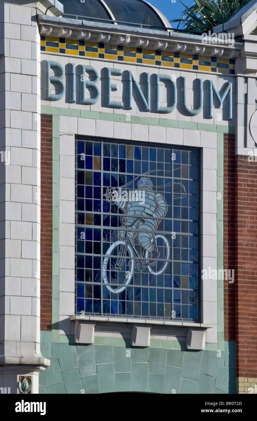 Detail of Bibendum building, Fulham Road, London Stock Photo - Alamy