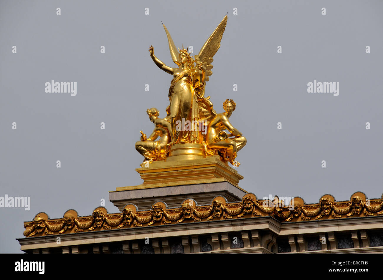 statues, front facade, Opera, Paris, France Stock Photo - Alamy