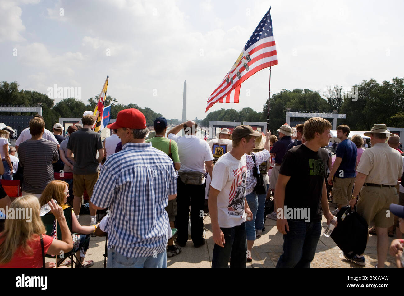 The Restoring Honor rally held at the Lincoln Memorial on the National ...