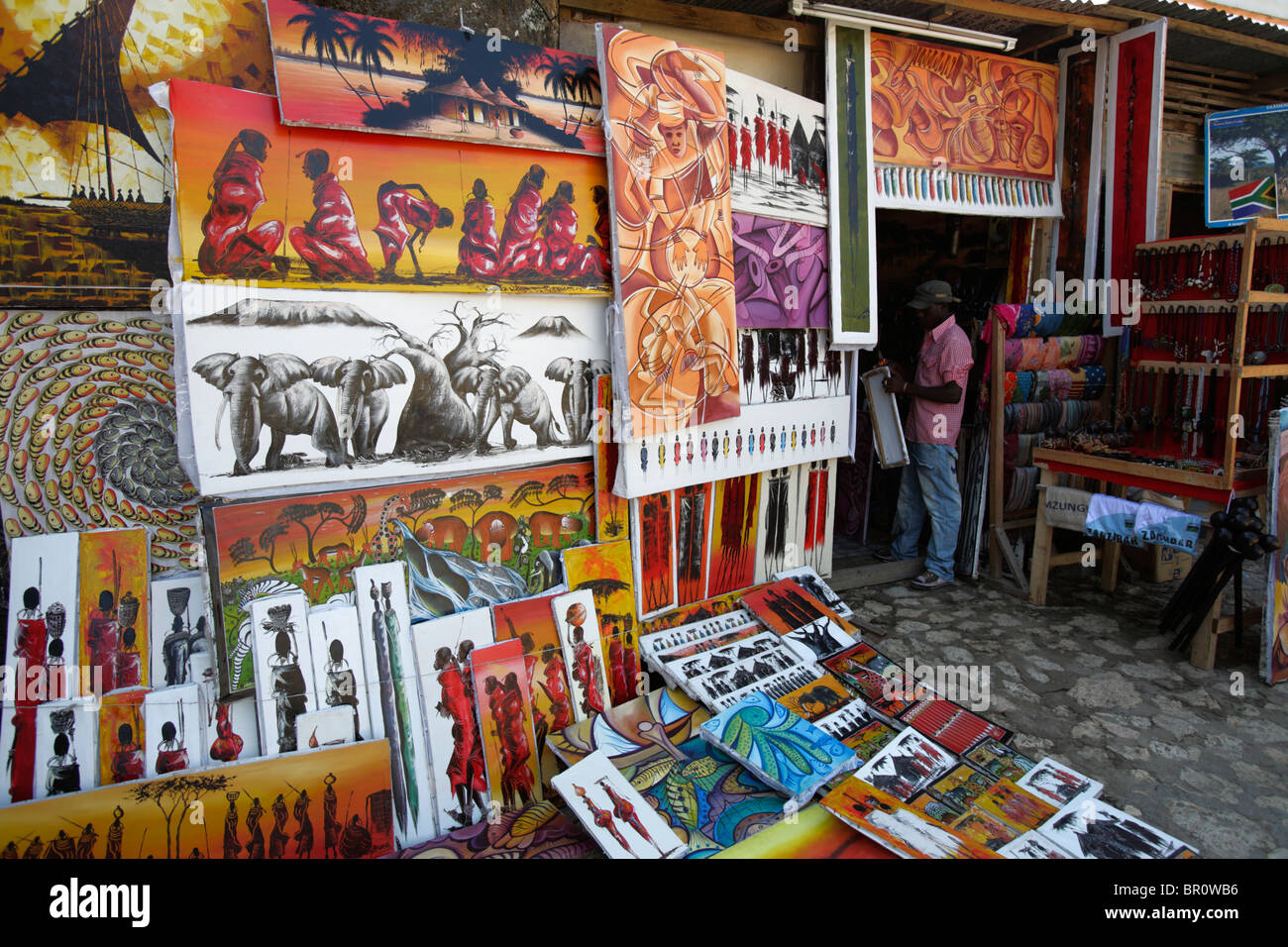 Traditional tribal paintings, Tanzania Stock Photo: 31367370 - Alamy