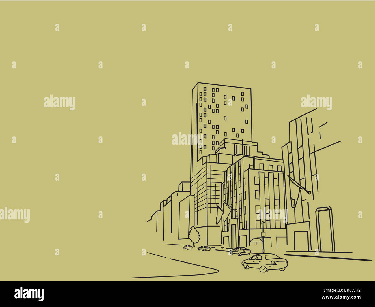 Drawing High Rise Buildings Stock Photos & Drawing High Rise Buildings ...