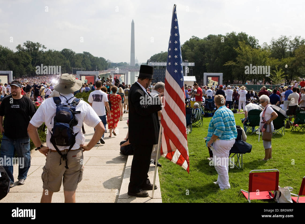 The Restoring Honor rally held at the Lincoln Memorial on the National ...