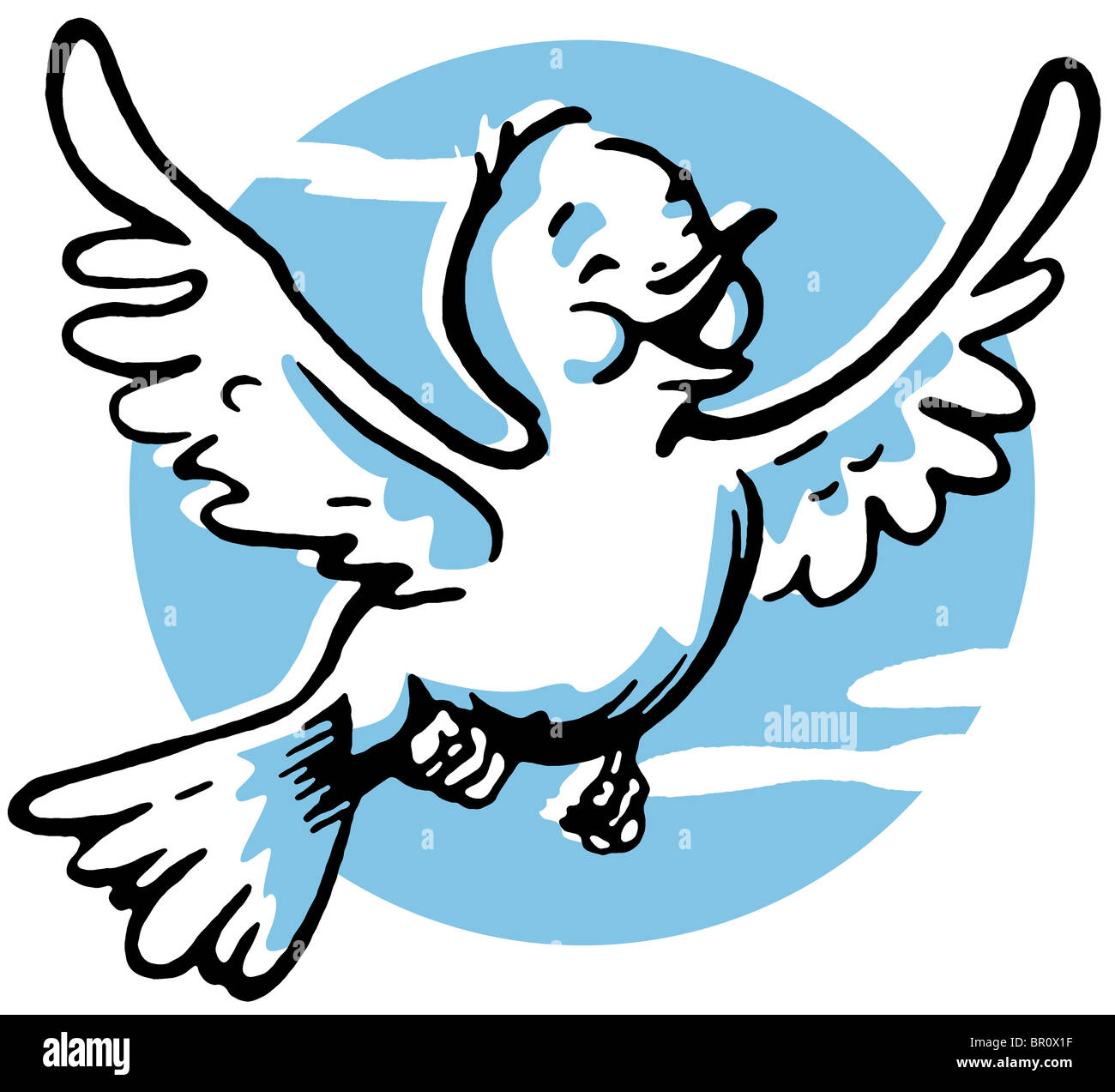 Flying bird painting hi-res stock photography and images - Alamy