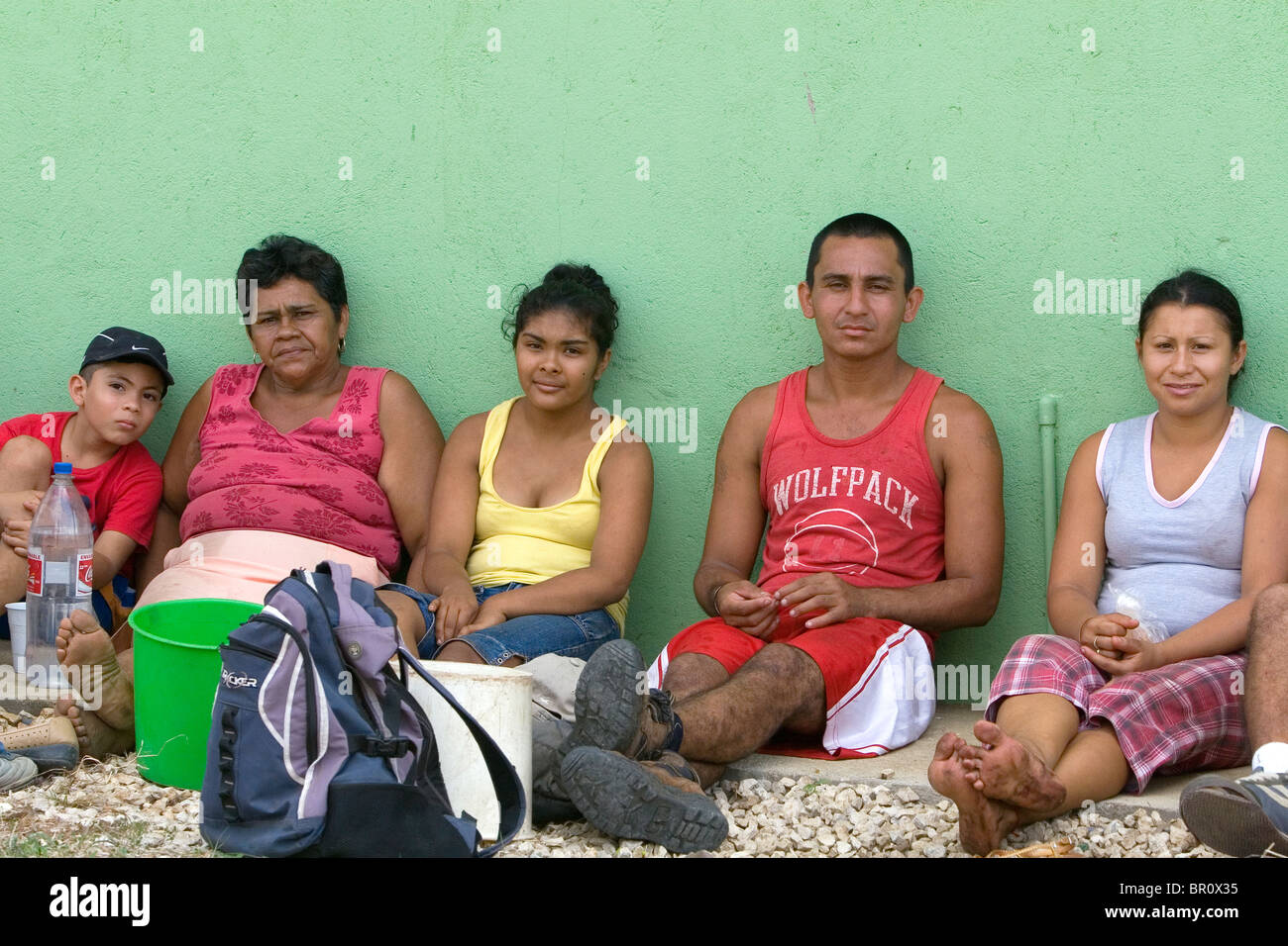 Costa Rican workers at a teak plantation near Tamarindo, Costa Rica ...
