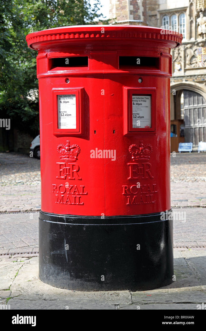 Double post box Cambridge England Stock Photo - Alamy