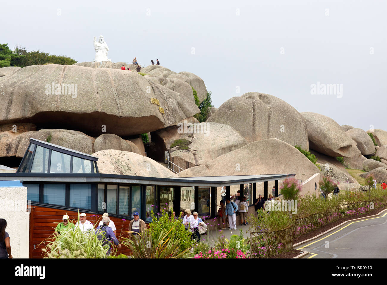 Tregastel Marine Aquarium on the Pink Granite coast of Brittany in ...