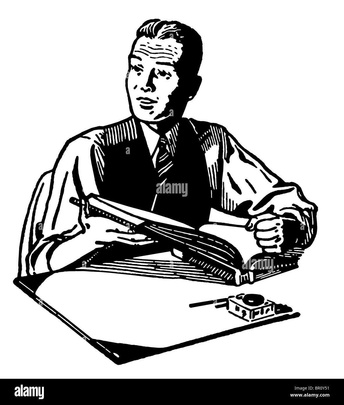 Writer Clipart Black And White
