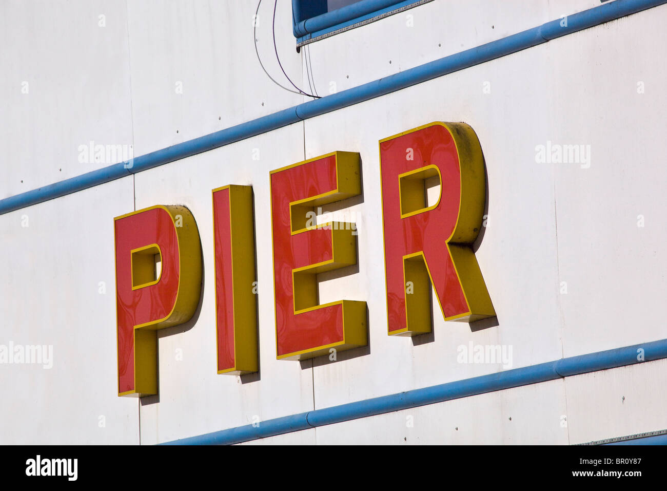 Pier sign hi-res stock photography and images - Alamy