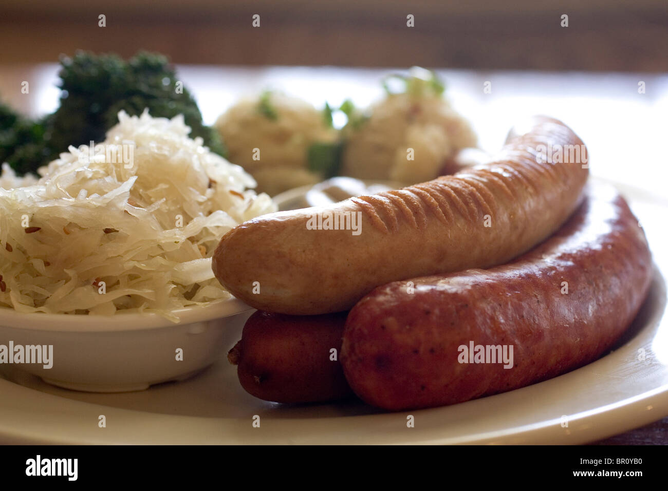 A German lunch at a restaurant in Fredricksburg, Texas Stock Photo - Alamy