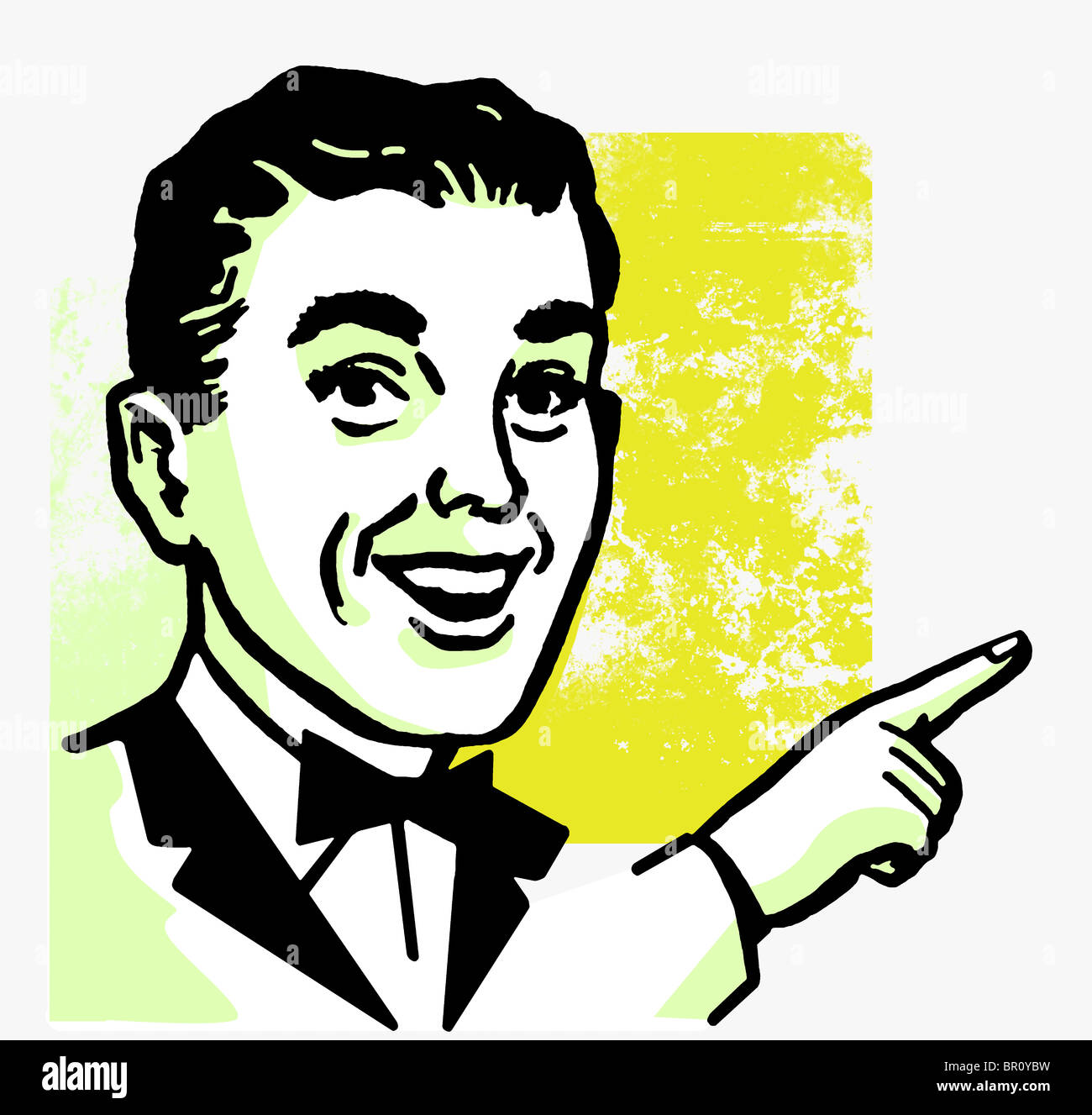 Man points finger green hi-res stock photography and images - Alamy