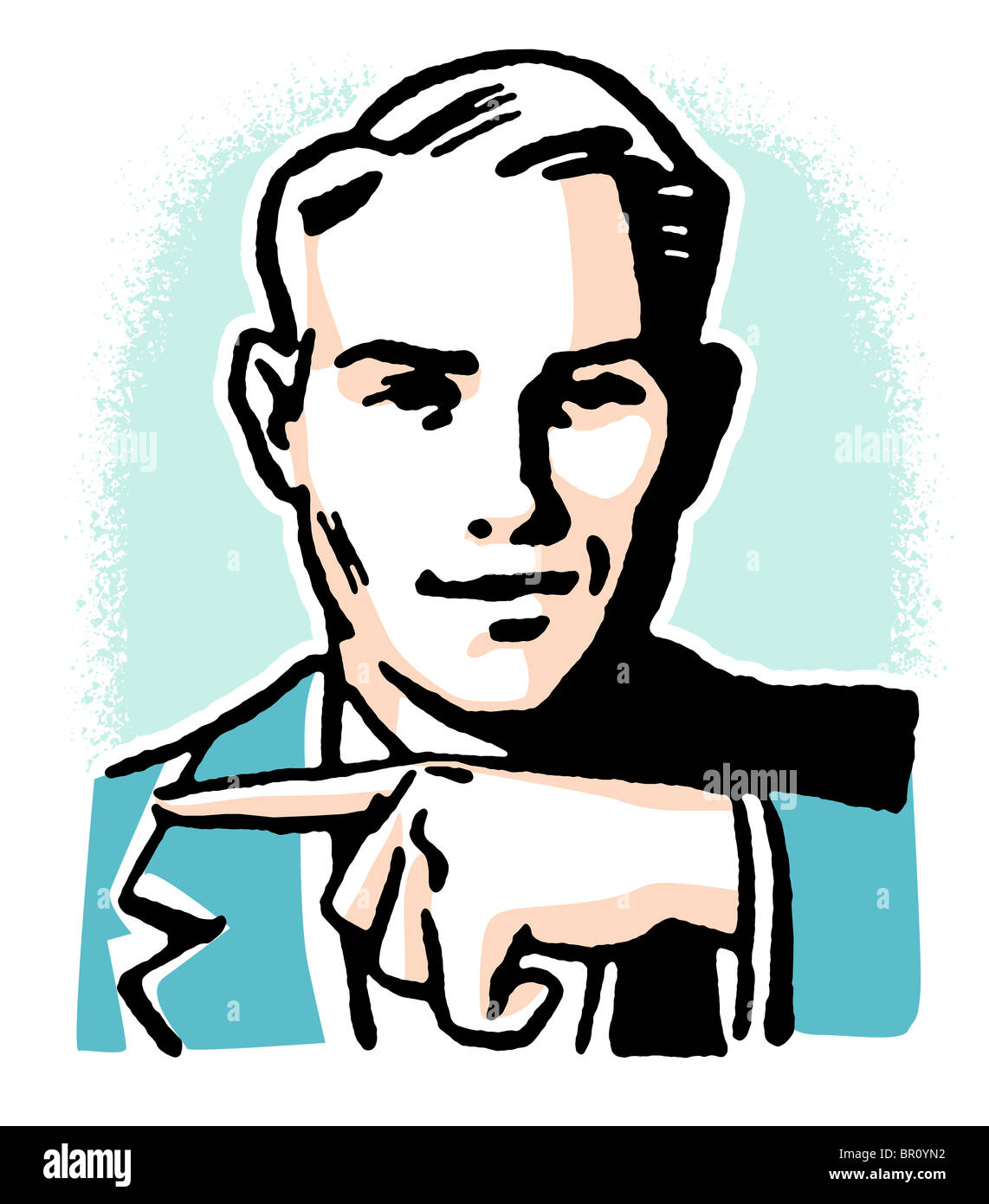 Left man points hi-res stock photography and images - Alamy