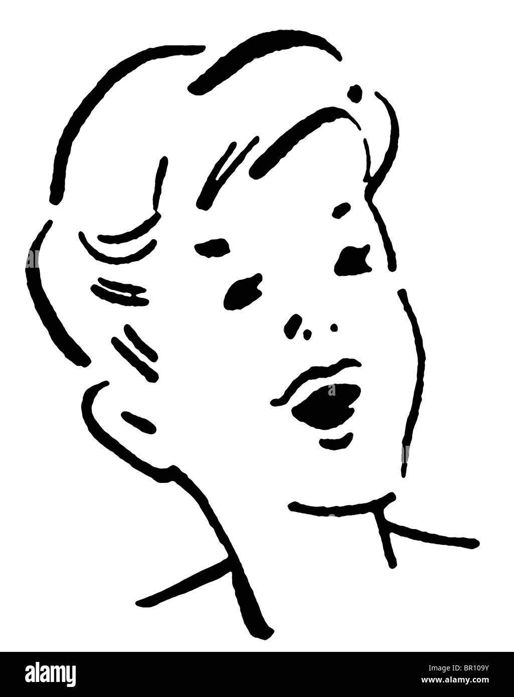 Mouth painting Black and White Stock Photos & Images - Alamy