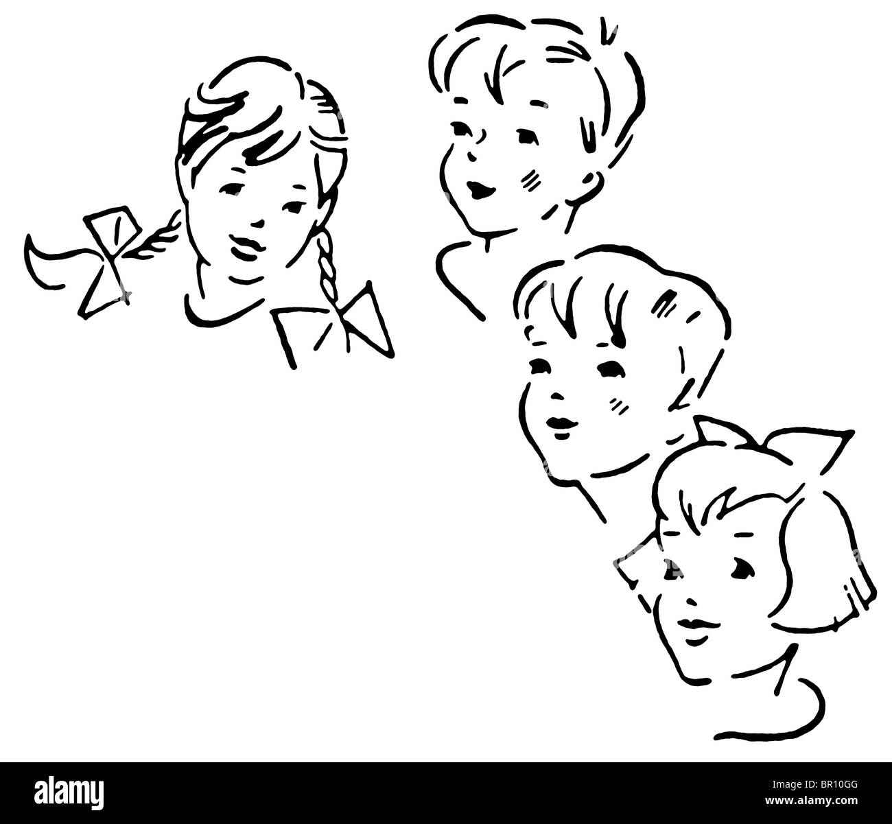 Together group vintage Black and White Stock Photos & Images - Alamy