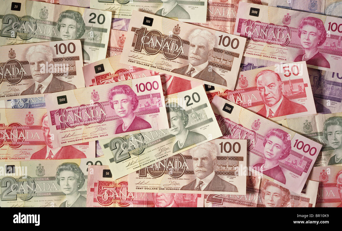 Canadian Money Piles