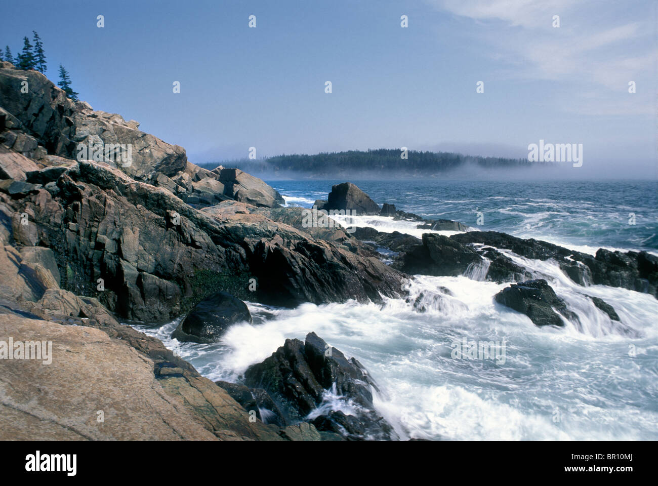 Coastal landscape of Acadia National Park, Maine Stock Photo - Alamy
