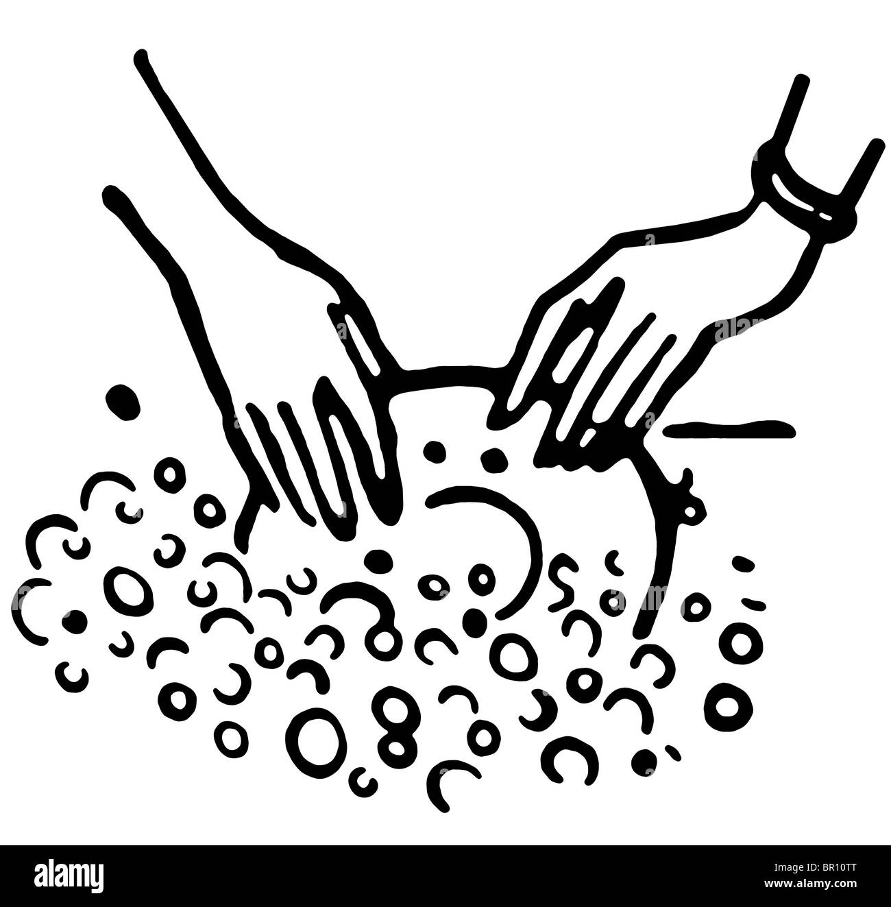 Washing Dishes Clipart Black And White