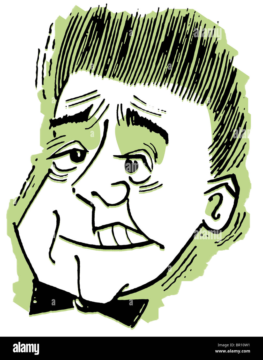 A very confused looking man Stock Photo - Alamy