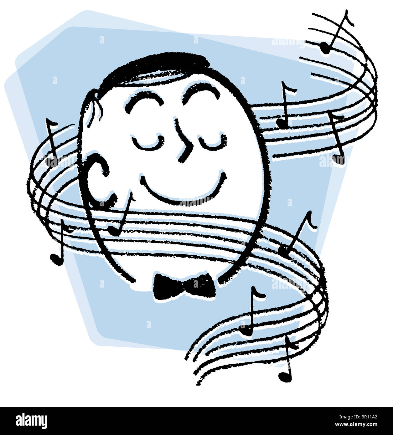 Cartoon music notes hi-res stock photography and images - Alamy