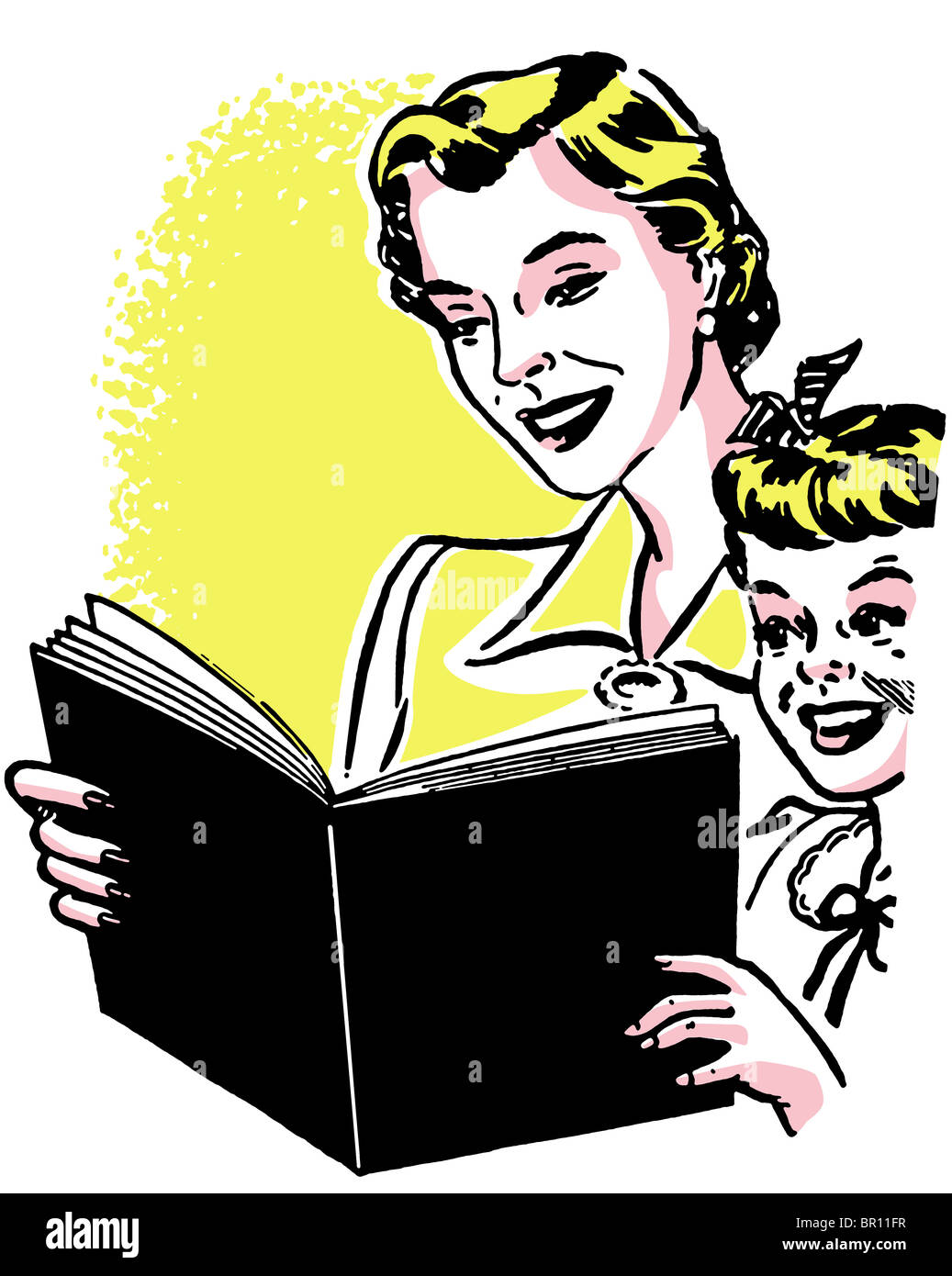 Children painting book, reading Cut Out Stock Images & Pictures - Alamy