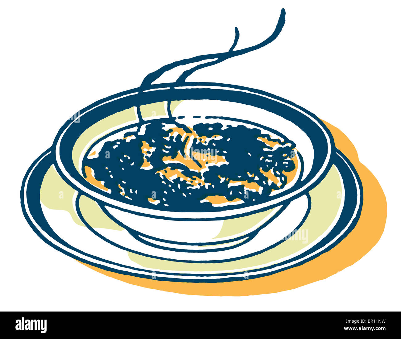 White bowl steaming hot Cut Out Stock Images & Pictures - Alamy