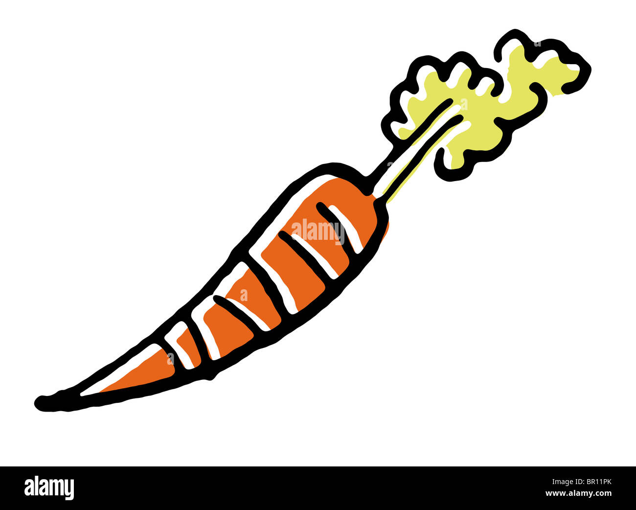 A crude drawing of a carrot Stock Photo - Alamy