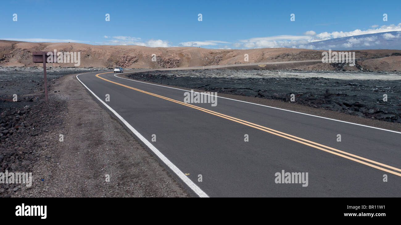 Paved road lava field hi-res stock photography and images - Alamy
