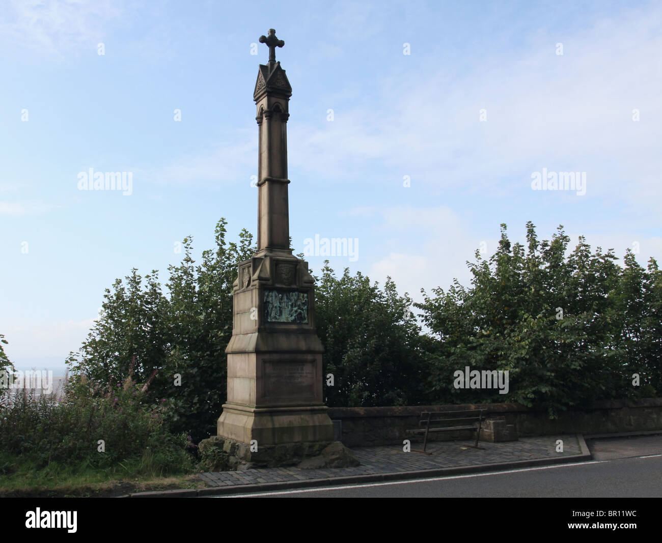 Alexander III monument on Fife Coastal Path Scotland September 2010 ...