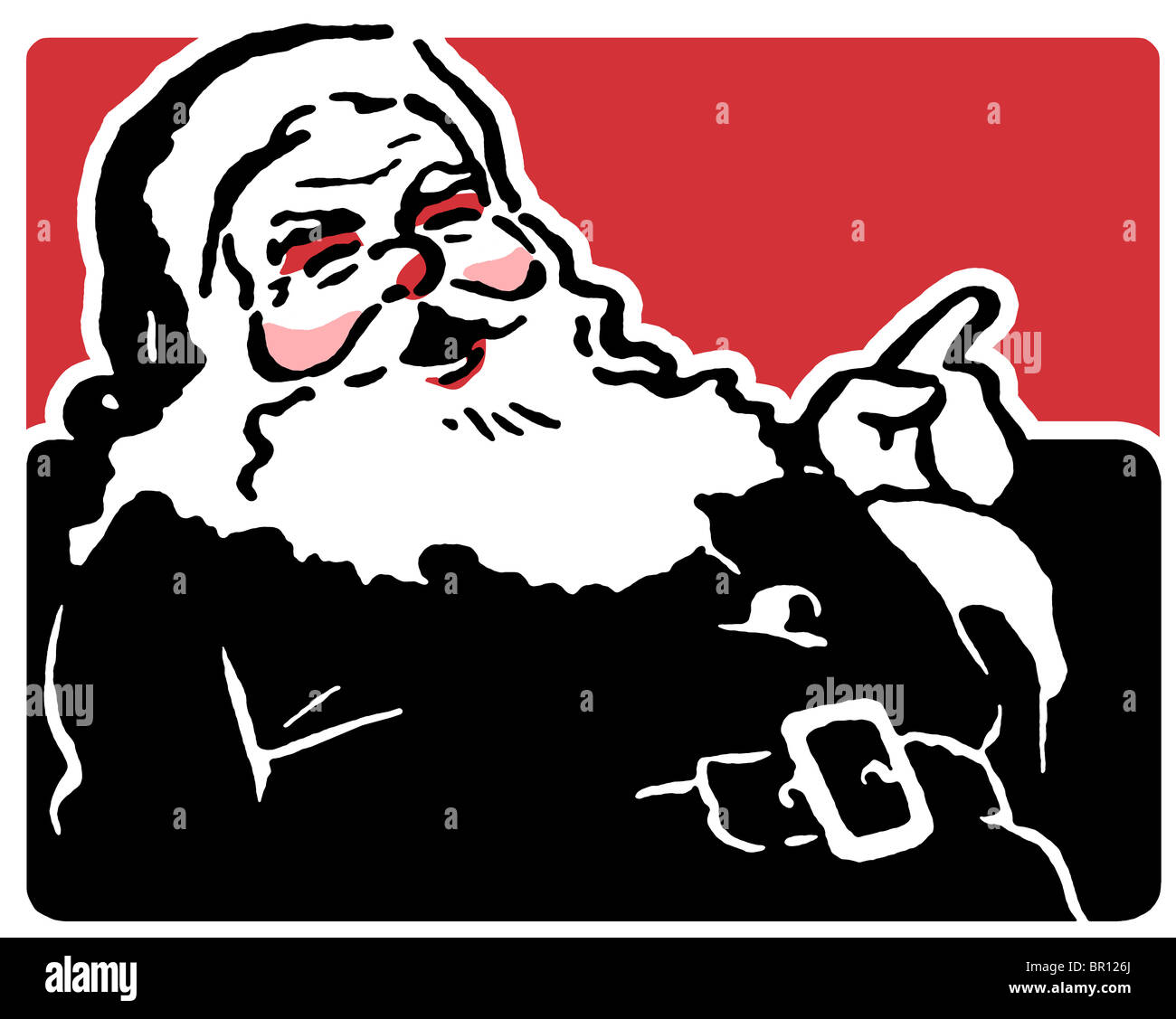 Old fashioned santa illustration hi-res stock photography and images ...
