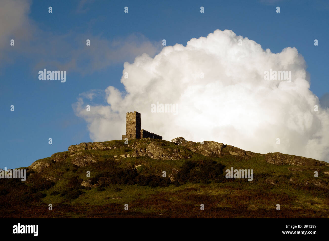 Dramatic skies over The Church of St Michael on Brent Tor within ...